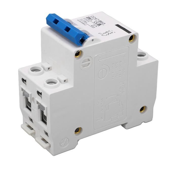 Disjoncteur miniature - HEN - 2P DC - 25A - 500V - Type B - Protection basse tension - Cdiscount ...