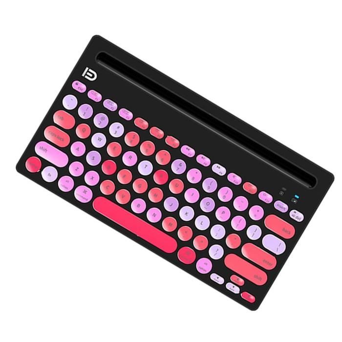 Mini 79-Key Retro Round Keycaps Clavier Bluetooth Machine à écrire pour ...