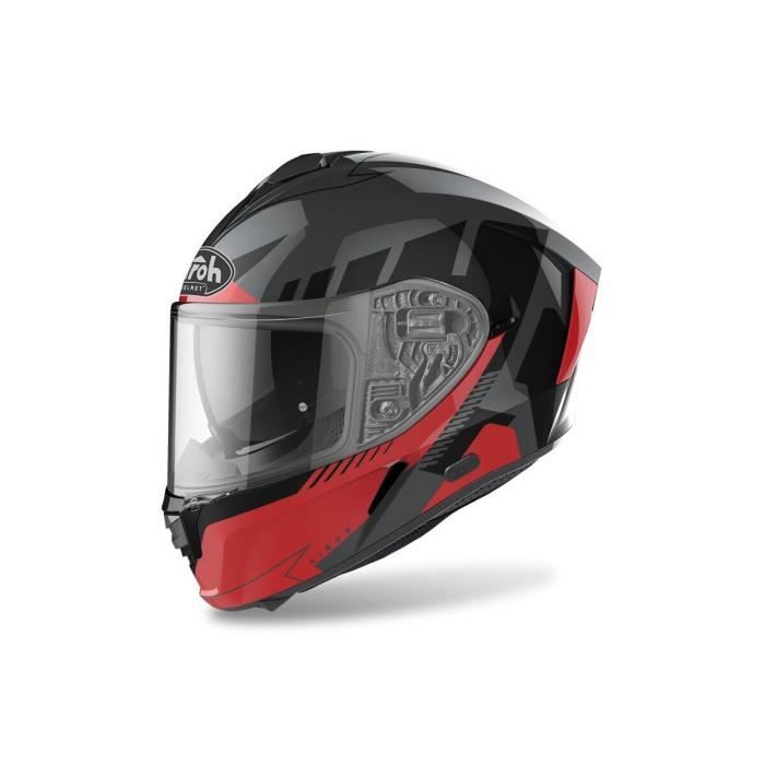 Casque moto intégral Airoh Spark Rise - red gloss - 2XL - Cdiscount Auto