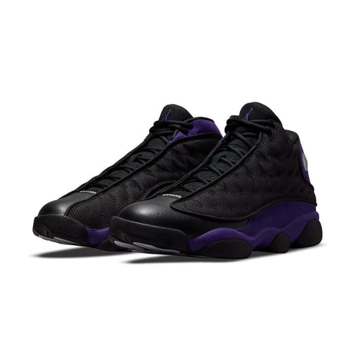 Air Jordan 13 Baskets Homme Et Femme Violet noir - Cdiscount Chaussures