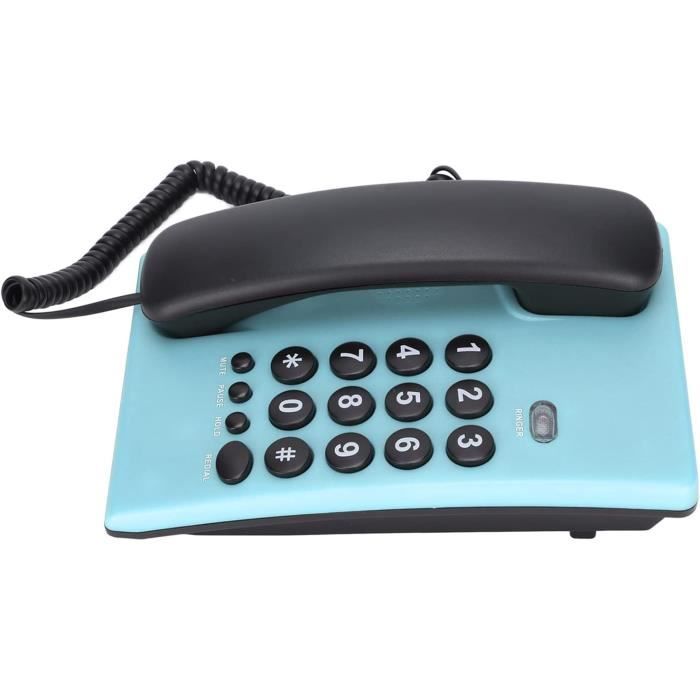 Téléphone Fixe, Téléphone Filaire Multifonctionnel Sans Batterie ...