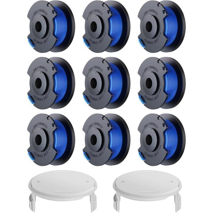 9 Pack Bobine Fil Coupe Bordure pour One + AC14RL3A 18v 24v 40v Coupe Bordures, Ø 1,6mm ...