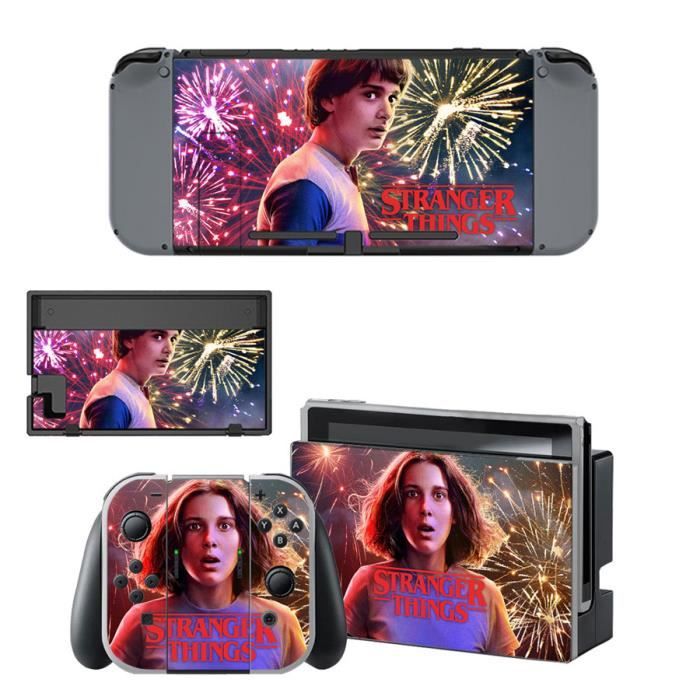 Sticker pour Nintendo Switch, Stranger Things Kit Autocollant Skin ...