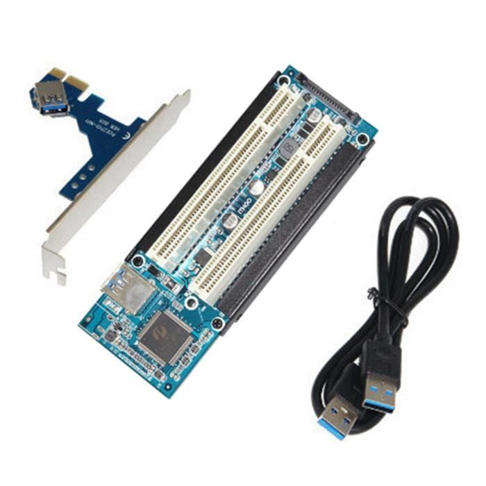 Carte PCIe Vers Double Carte de Transfert PCI-E Vers Carte D'Extension ...
