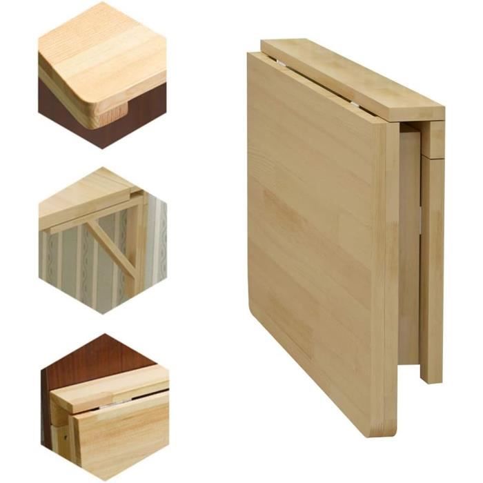 HRD Table De Salle à Manger Pliante, Rabattable Bureau Informatique ...