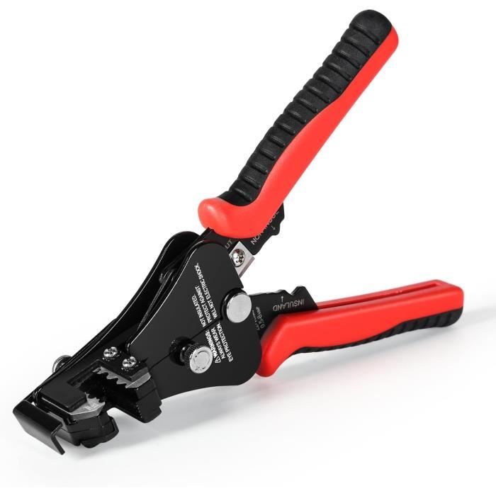 YLI Pince à Dénuder, Pince à Sertir Solaire Photovoltaïque Multifonctionnelle Coupe-câble 2,5-4 ...