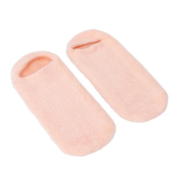 2pcs chaussettes hydratantes réparant la peau rugueuse couche de gel d ...