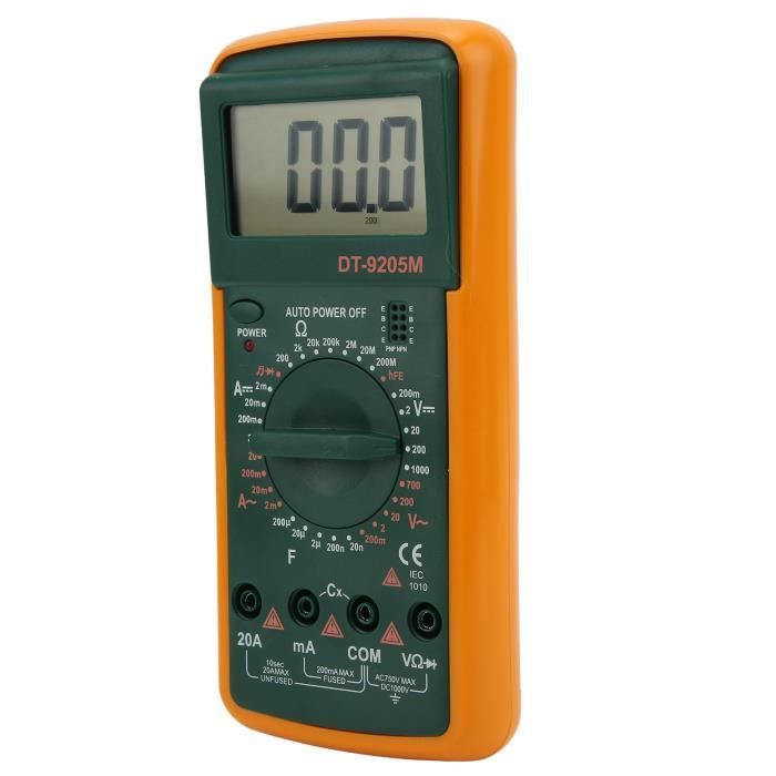 Multimètre Numérique - VBESTLIFE - DT9205M - LCD Clair - Haute ...