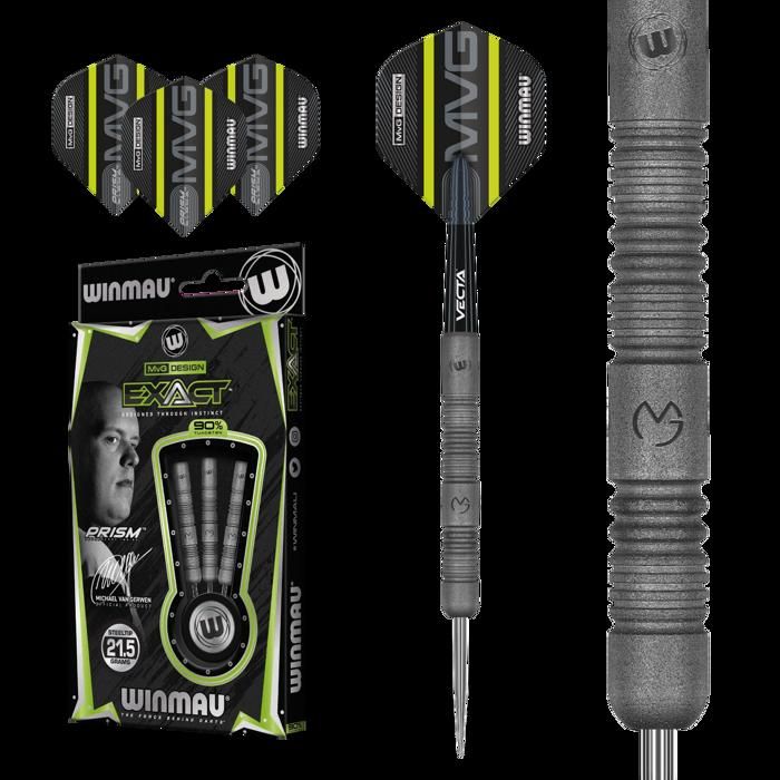 Fléchettes - Winmau - MVG Exact - 90% Tungstène - 21,5g - 3 fléchettes ...