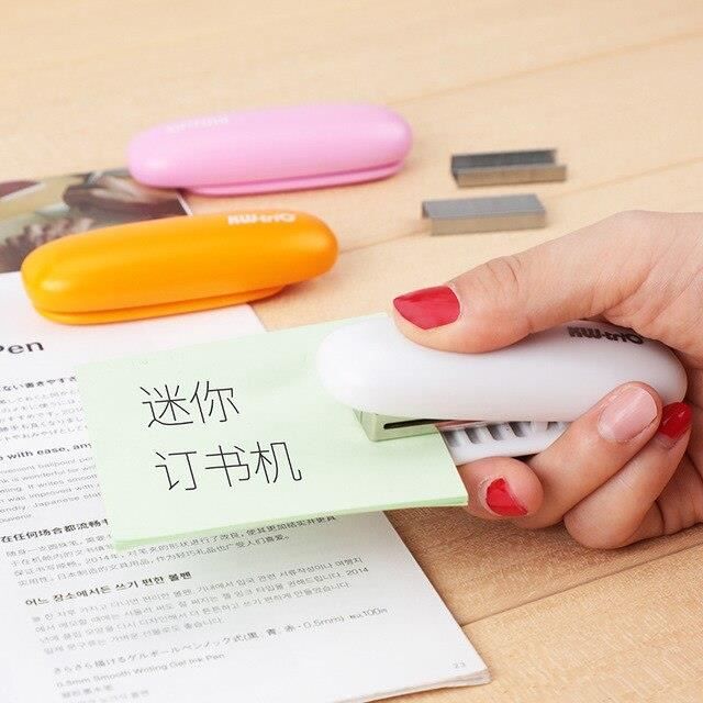 Agrafeuse,Rose--Agrafeuse n° 12. Fournitures'étudiant de bureau de ...