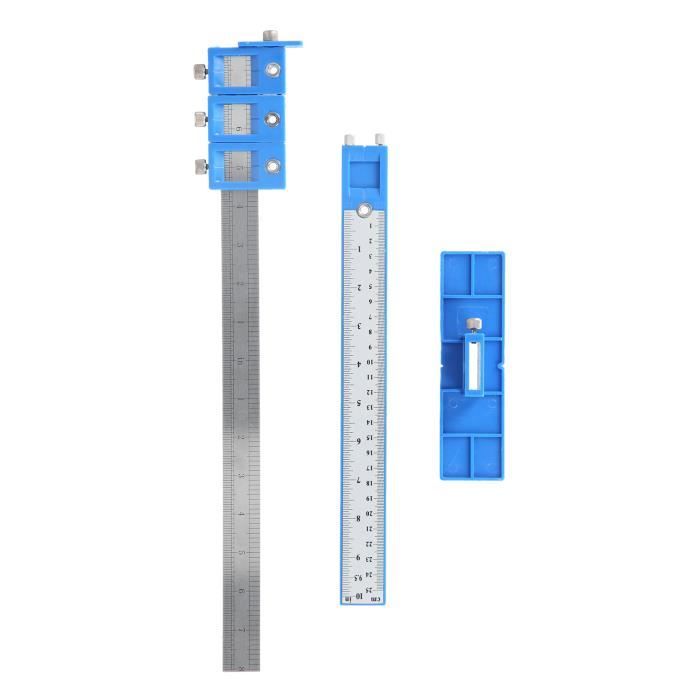 ZJCHAO Guide de perçage réglable Gabarit de Quincaillerie d'Armoire ...