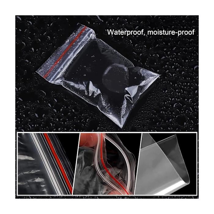 Sachets Zip Refermables 7 x 10 cm, Mini Sacs Plastique Transparente ...