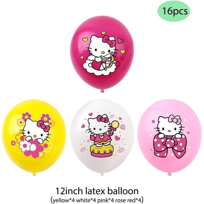 Ballons De Hello Kitty,Hello Kitty Latex Ballons 16 Pièces Ballon ...