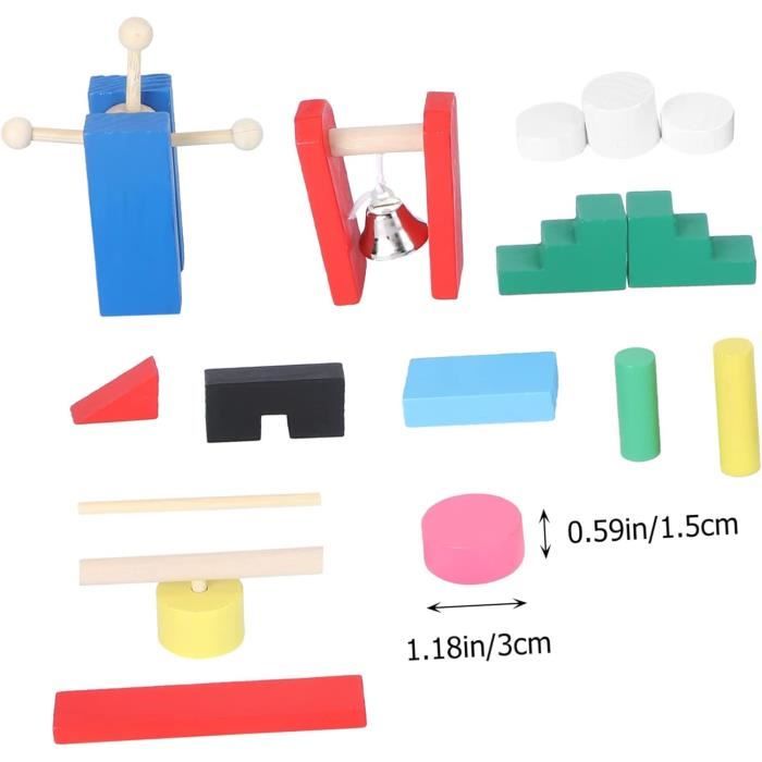 Ibasenice 1 Jeu Mécanisme De Dominos Jouets Éducatifs pour Enfants Jeu ...