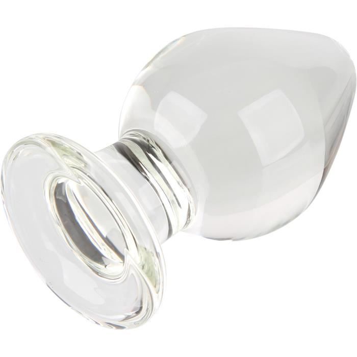 Enorme Bouchon En Verre De Tete, Plug Anale Dilatation Clair, Extra ...