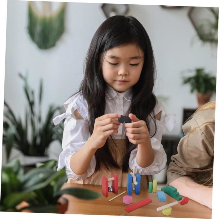 Ibasenice 1 Jeu Mécanisme De Dominos Jouets Éducatifs pour Enfants Jeu ...