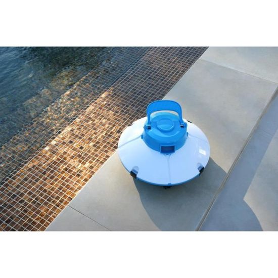 Robot de piscine - Bestway - Frisbee - Autonome - nettoyage fond plat ...