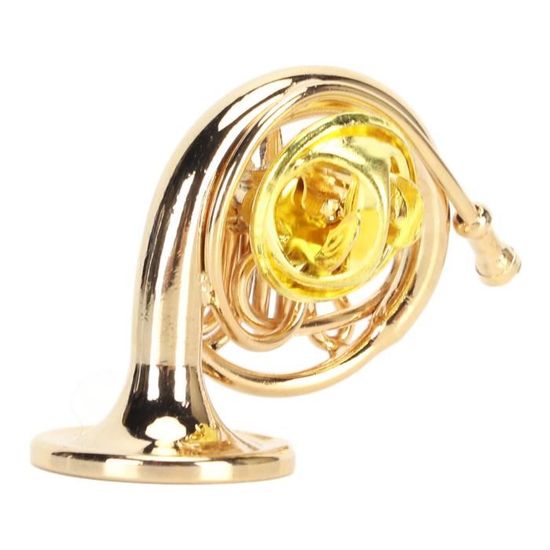 Broche de cor français miniature Broche miniature en or en forme de ...