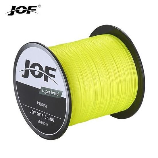 Jaune - 300M 80LB - JOF — Fil de pêche Multifilament tressé ...