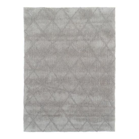 Vercai Rugs JAY - Tapis à Poils Longs 140 x 70cm - Argent ...