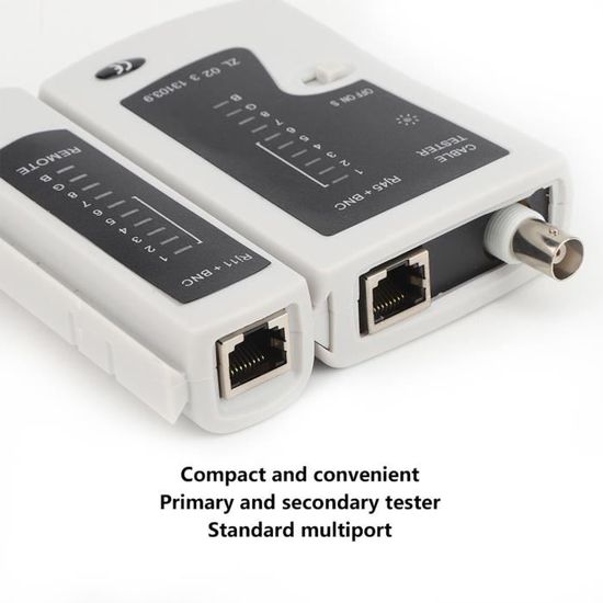 Testeur de Câble Réseau Professionnel RJ45+BNC Rapide et Précis Outil ...