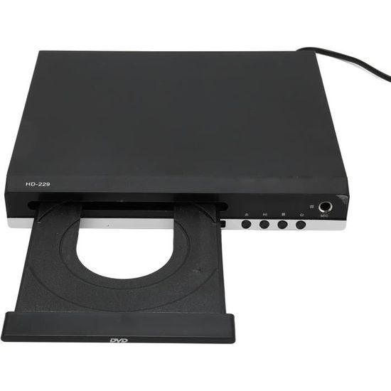 Mini Lecteur Dvd, Lecteur Dvd Compact Hd 1080P Avec Sortie Av, Câble ...