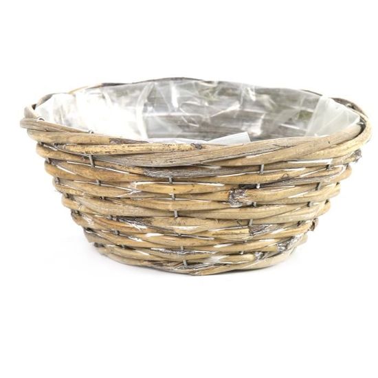TOM pot de fleurs Minke 22 x 10 cm bois naturel - Cdiscount Jardin