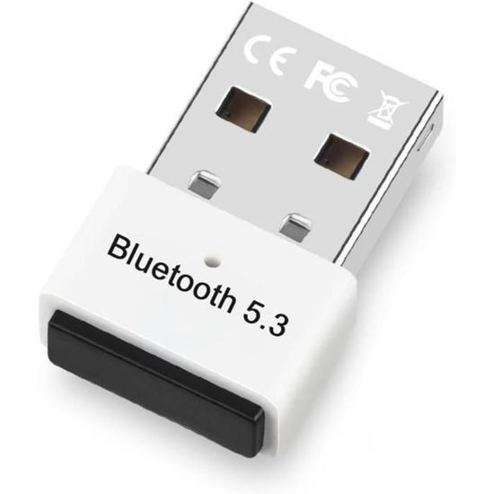 Adaptateur Usb Bluetooth 5.3, Clé Bluetooth Dongle, Dongle Adaptateur Pour Windows 11-10-8.1-7 ...