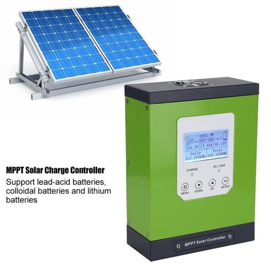 Contrôleur de charge solaire MPPT 12V 24V 48V MPPT (AUTO 30A 12-24 - 48V) En Stock HB5077 ...