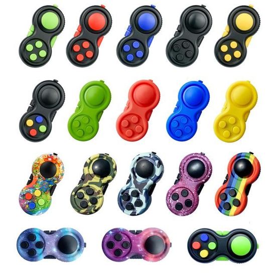 Jouets de décompression,green--Fidget Pad Contrmatérielle Finger Toy ...