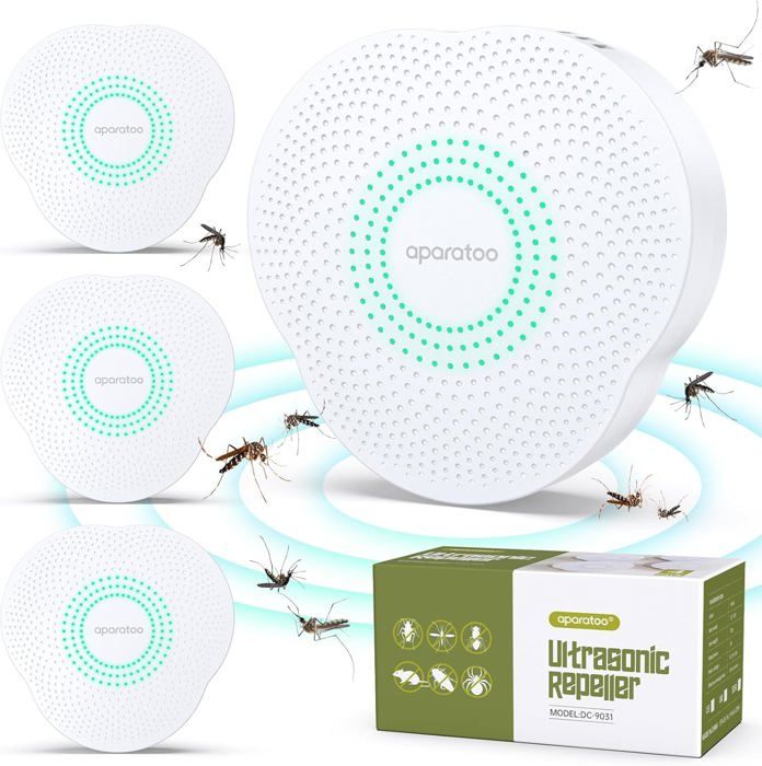 Répulsif Ultrason Anti Moustiqueé, Répulsifs A Moustiques Lot De 6 ...