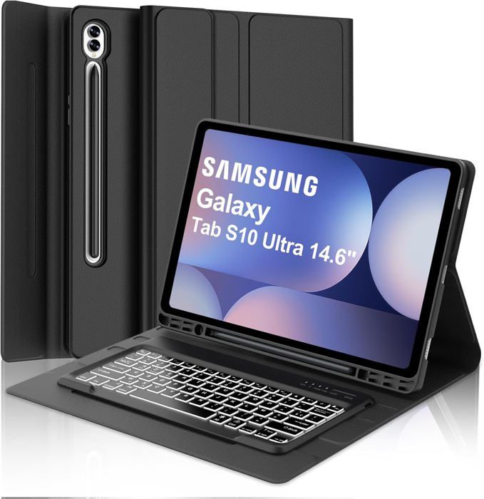 Clavier Samsung Galaxy Tab S10 Ultra 14.6, Français AZERTY, Coque ...
