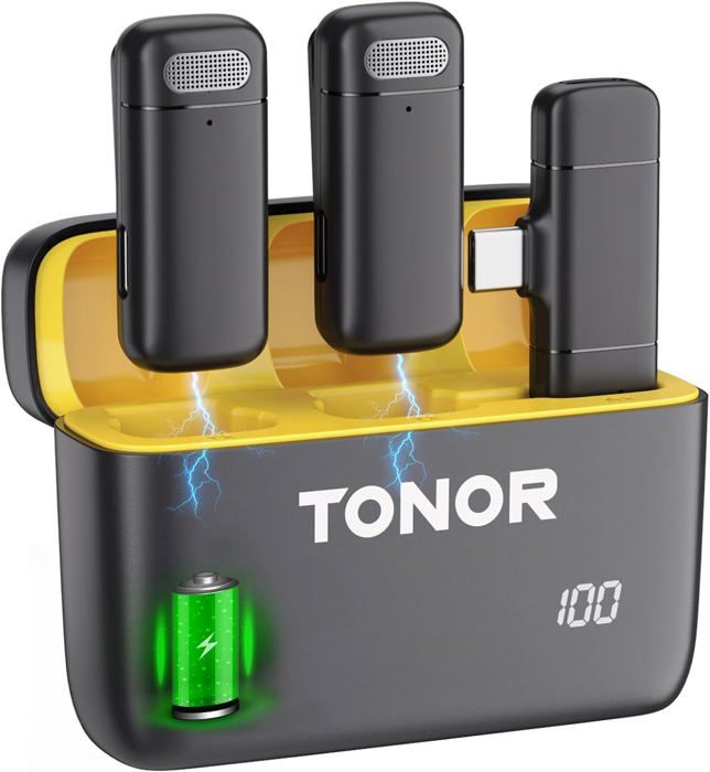 Dual Micro Cravate sans Fil avec étui de Chargement pour Android Phone ...