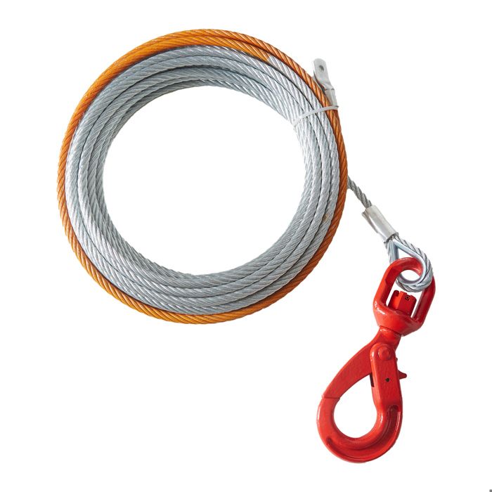Câble de Treuil en Acier Galvanisé-Duoku-3/8 po x 30,5 m-Résistance de ...