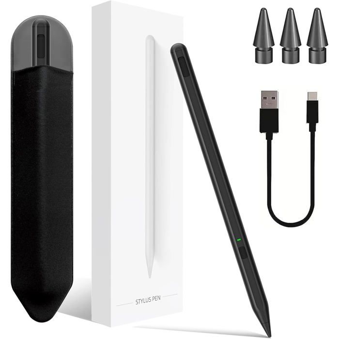 Stylet iPad 9E/10E génération-KAL-pour iPad 6-10, Pro 11/12.9, Air 3-5 ...