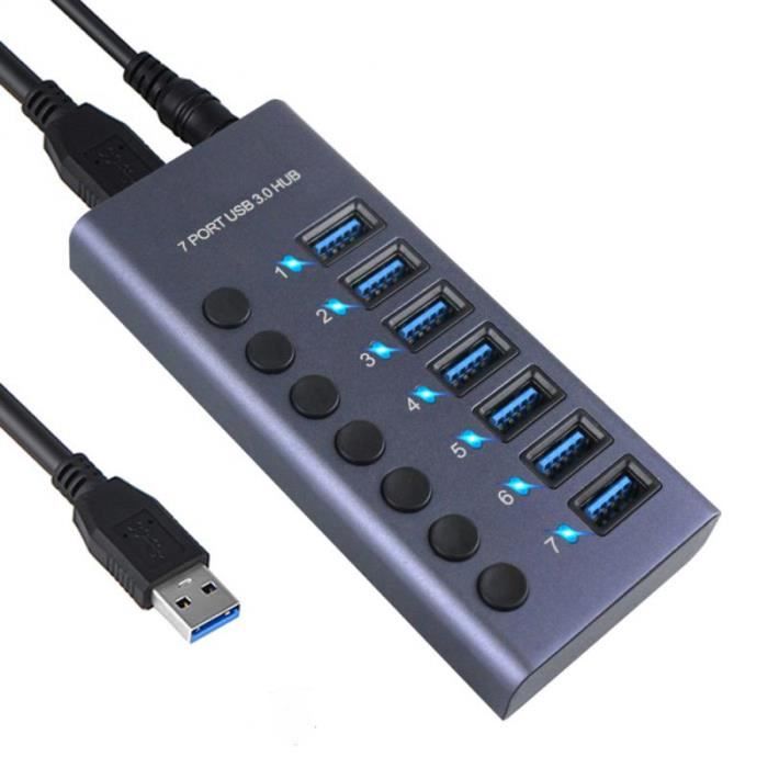 Type 2-Répartiteur USB à plusieurs ports pour la maison, concentrateur ...