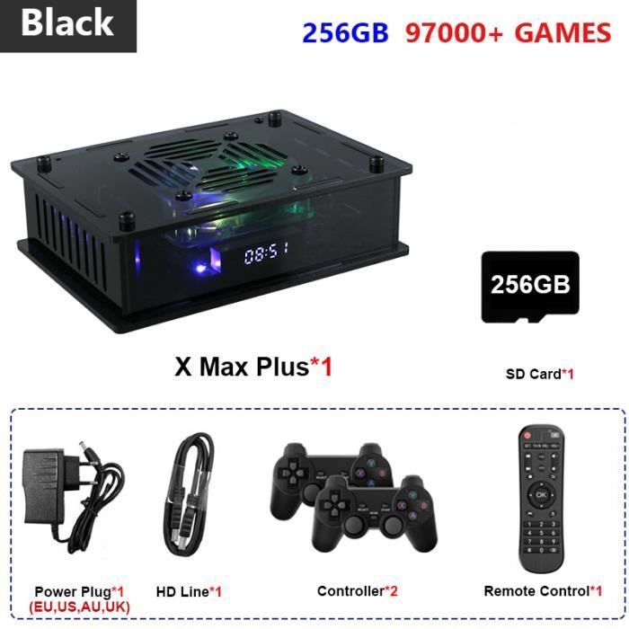 Black sans fil de 256 Go - Super Console X Max Plus, 4K HD, WiFi, TV ...