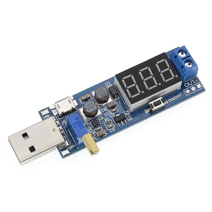 Convertisseur USB, Module'alimentation DC DC 5V à 3.3V-12V, Step UP-Down, sortie réglable 1.2V ...