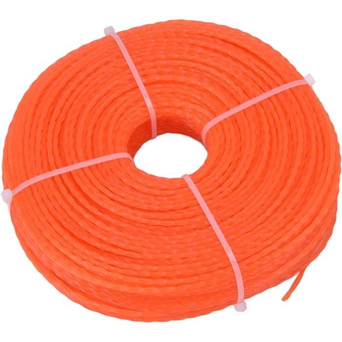 Cordon de débroussailleuse, Fil de débroussailleuse en Nylon Polyvalent pour Tondeuse à Gazon ...