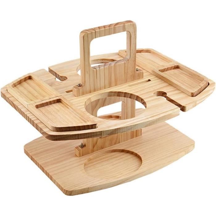 Table Basse - Mo - Pliante Extérieure En Bois - Plateau À Collations ...