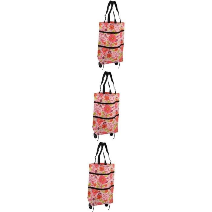 3 Pièces Sac De Courses Sac À Provisions Pliable Sac De Caddie Sac À ...