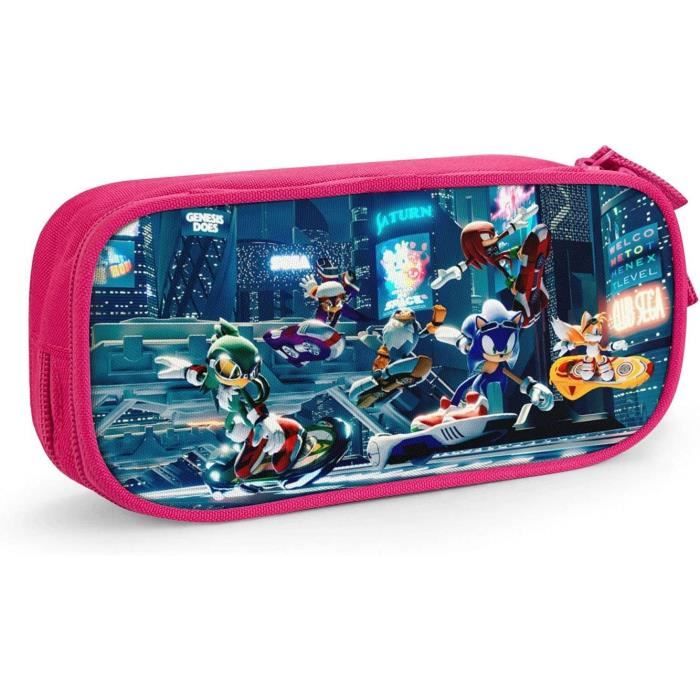 Etui à crayons Sonic Riders - Marque Sonic Riders - Noir - Cuir - 5x10 ...