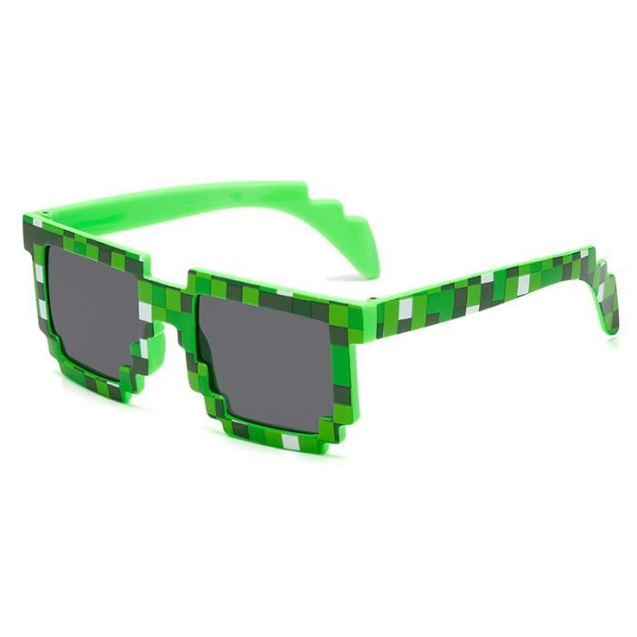 La couleur verte Lunettes de soleil cosplay carrées pour adultes et ...