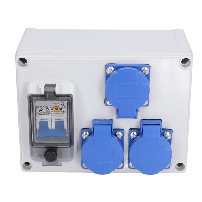 Prise murale - EJ.LIFE - SGKJ-2C - Double prise - Couvercle étanche ...