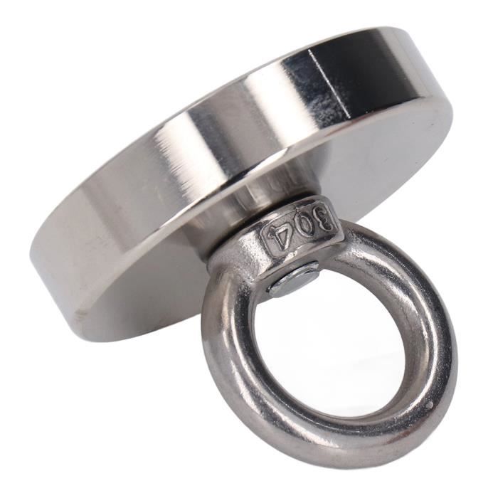 Fdit kit d'aimant de pêche Récupération de l'aimant fort 100KG Force de ...