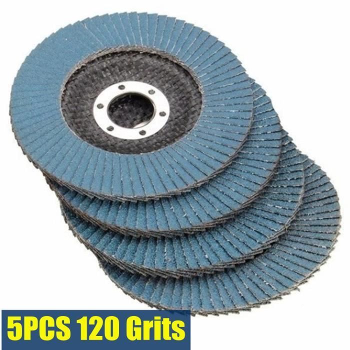 DISQUE DE MEULEUSE,120 5inch 125mm Disque à lamelles de qualité ...