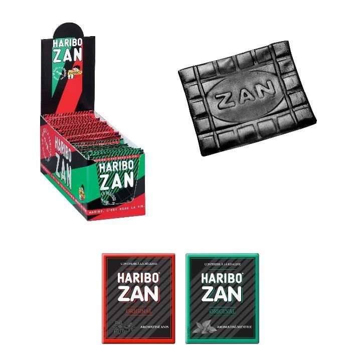 Haribo Zan Pain Reglisse Anis Menthe 60 pcs 720g - Bonbon Sucrerie ...