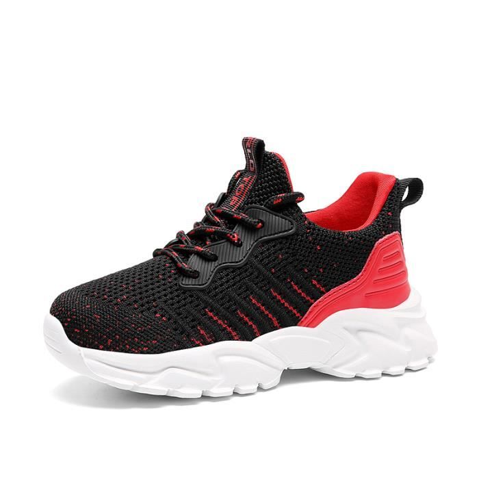 Basket Enfant Chaussures Garçon Fille Baskets Rouge - Cdiscount Chaussures