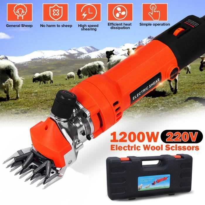 Cisaille à Laine électrique 1200w Pour Moutons Chèvres Alpagas Kit