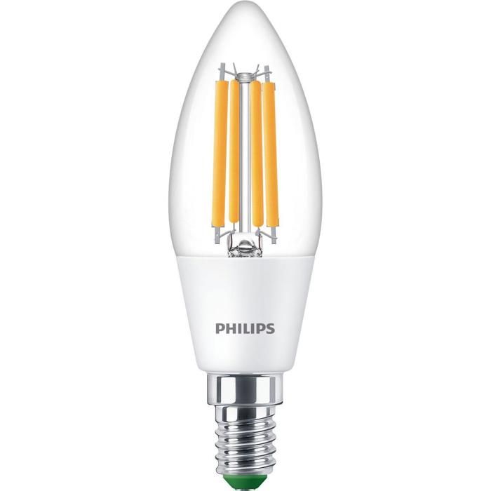 Ampoule LED Ultra Efficient Classe A - PHILIPS - 40W - Culot E14 - Blanc chaud 2700K ...